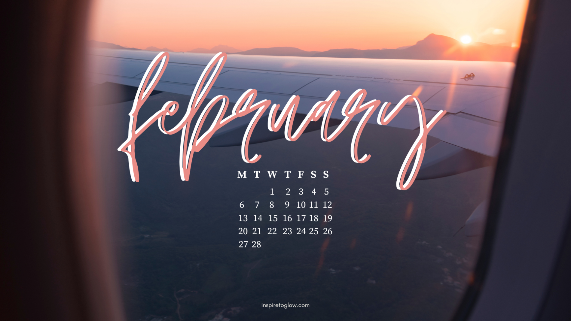 Free February 2023 Tech Backgrounds - Inspire to Glow