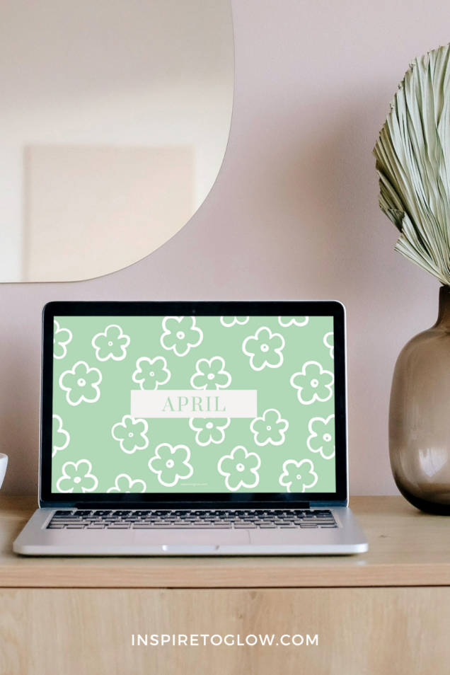 Free, downloadable April 2023 Tech Backgrounds - Inspire to Glow