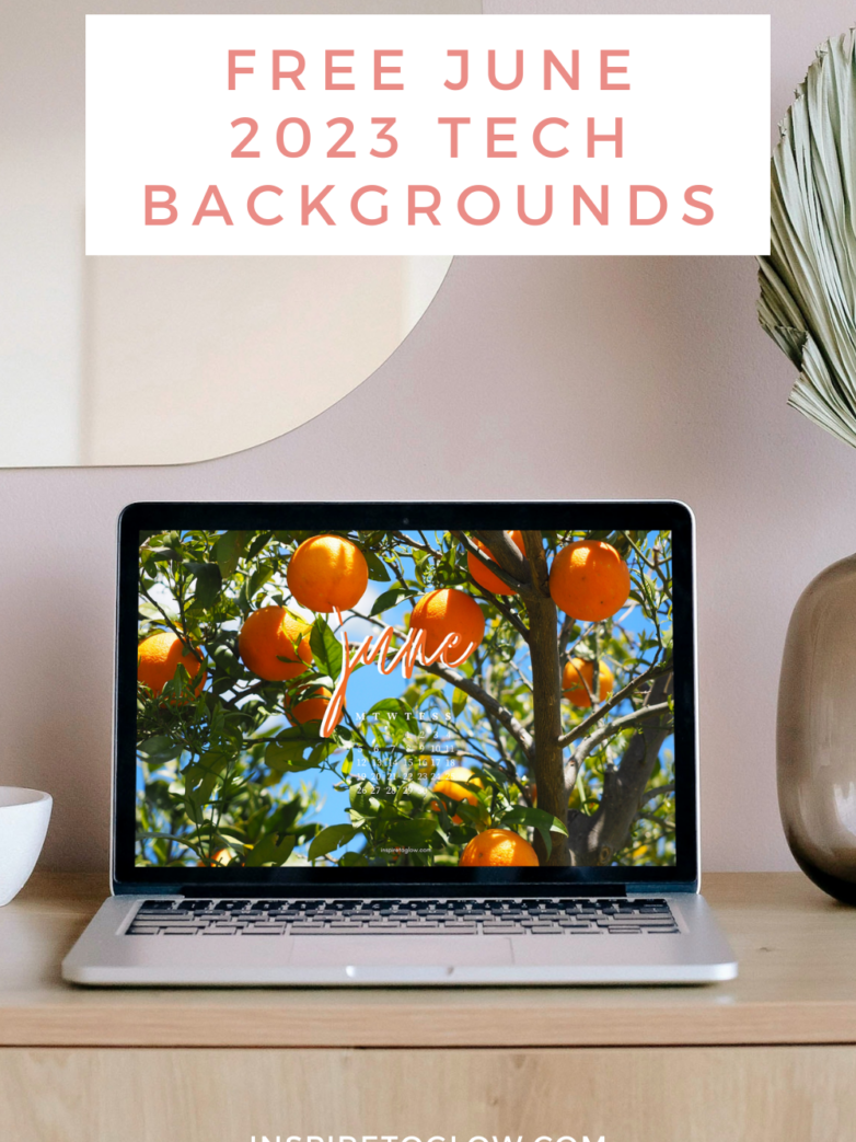 Free, downloadable January 2025 Tech Backgrounds - Inspire to Glow