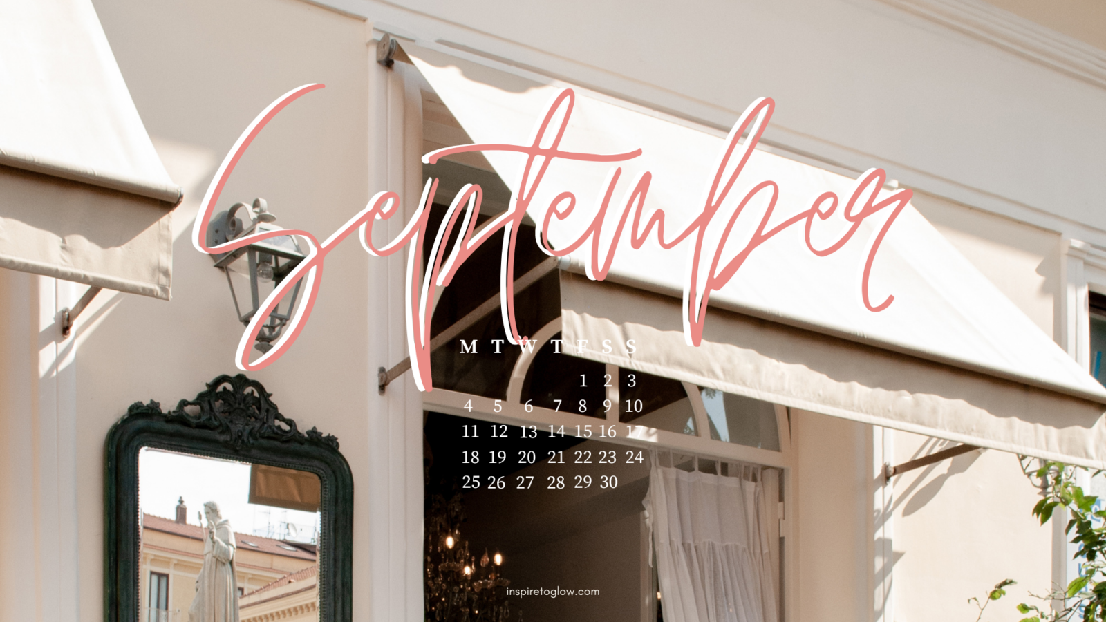 Free, downloadable September 2023 Tech Backgrounds - Inspire to Glow