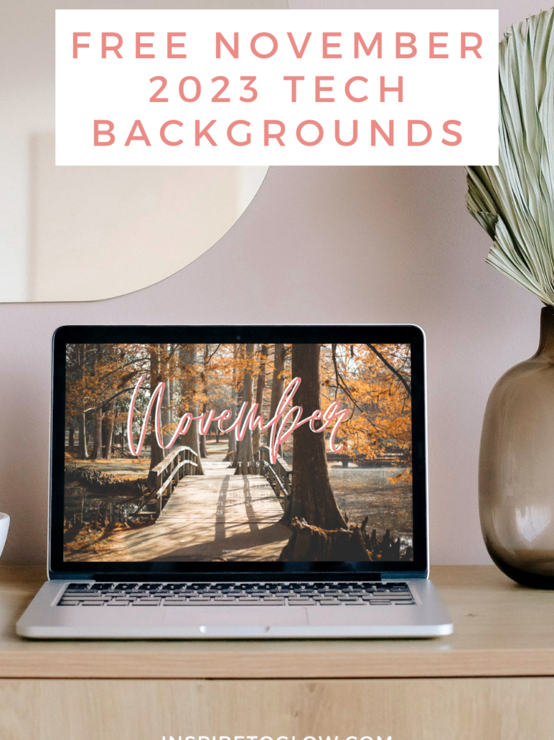 Free, downloadable January 2025 Tech Backgrounds - Inspire to Glow