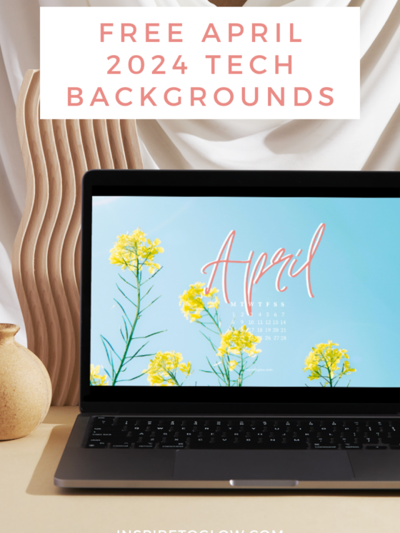 Free, downloadable January 2024 Tech Backgrounds - Inspire to Glow