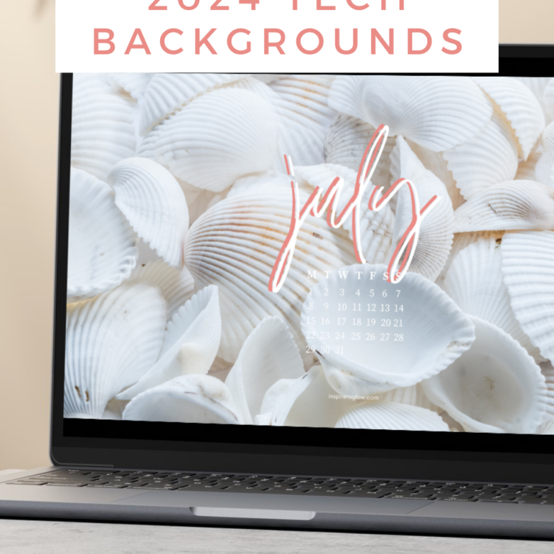 Free, downloadable June 2024 Tech Backgrounds - Inspire to Glow