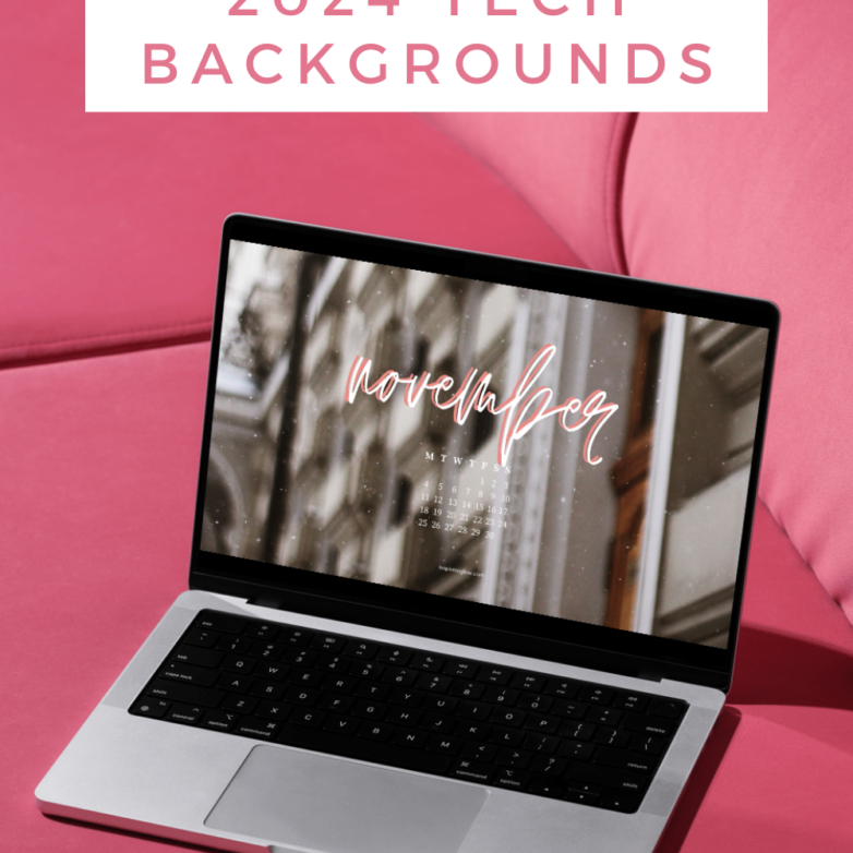 Free, downloadable October 2024 Tech Backgrounds - Inspire to Glow