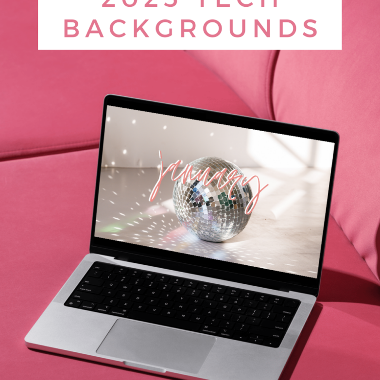 Free, downloadable December 2024 Tech Backgrounds - Inspire to Glow