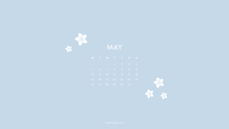 Free, downloadable May 2025 Tech Backgrounds - Inspire to Glow